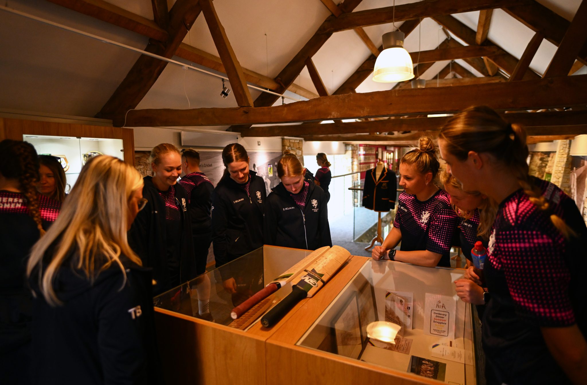 Somerset Women’s Cricket Team visit the Museum – Somerset Cricket Museum