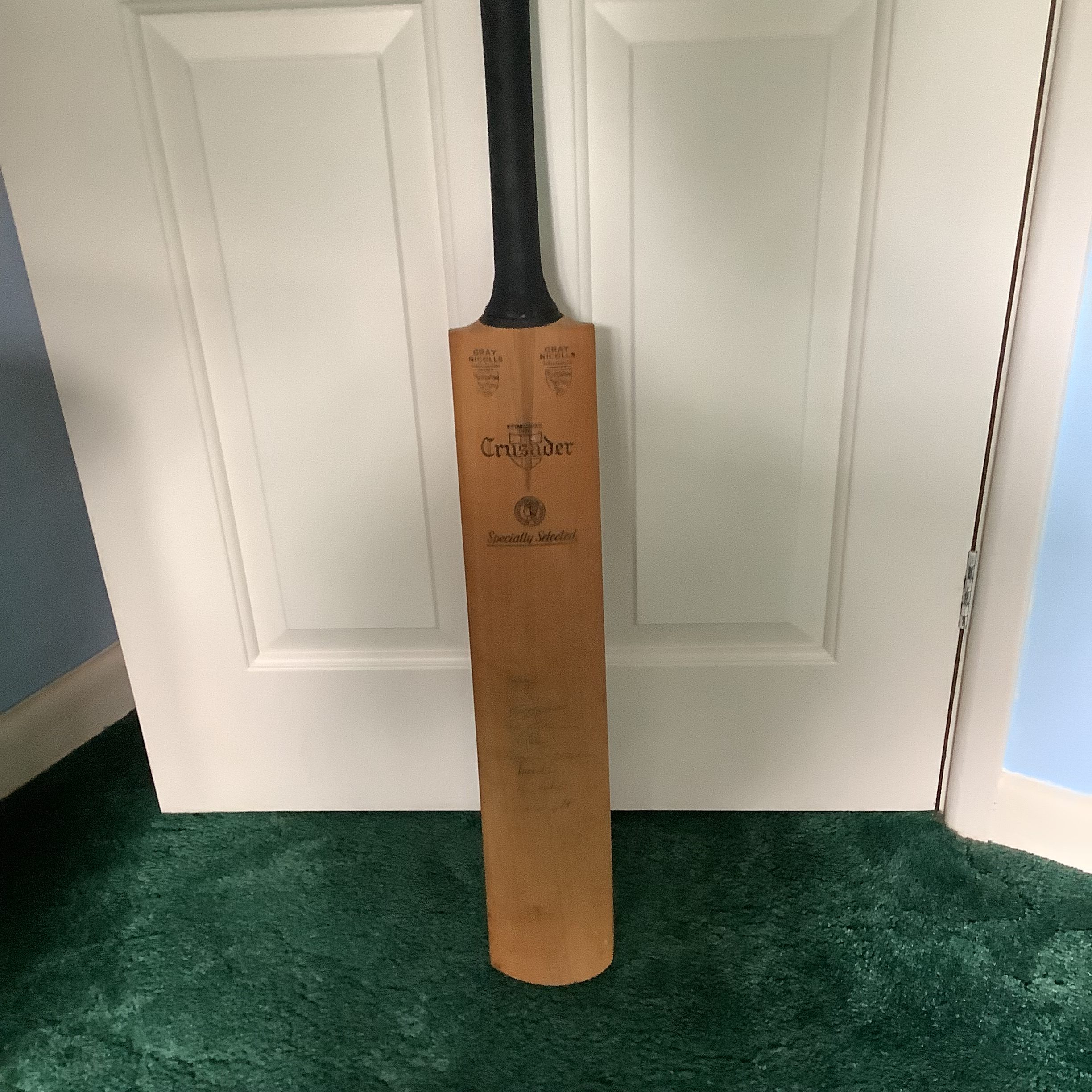 New addition – Autographed bat from 1965 – Somerset Cricket Museum